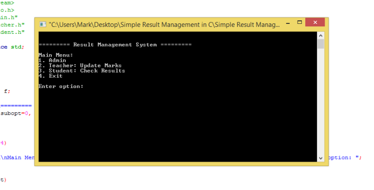 Simple Result Management System in C++ with Source Code | SourceCodester